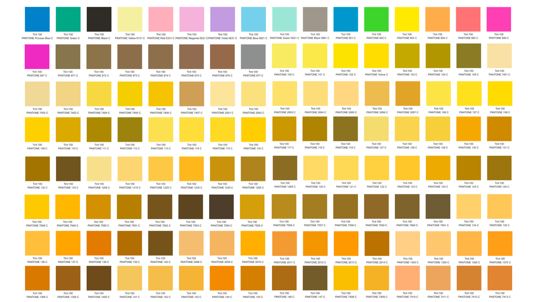Pantone Color Chart: Perfect Shades for Small Sustainable Orders – ACE ...